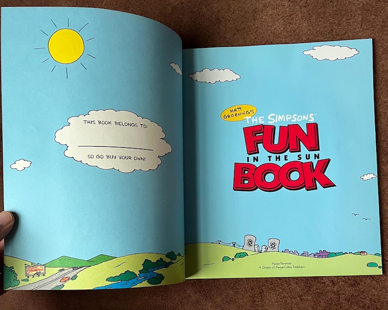 The Simpsons FUN in the SUN Activity Book - Etsy