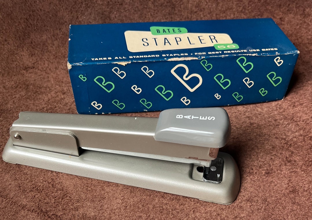 Vintage BATES Stapler 56 in Box - Etsy