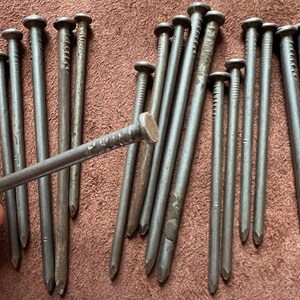 Vintage Large Construction Nail Spikes - 22 Nails - Etsy