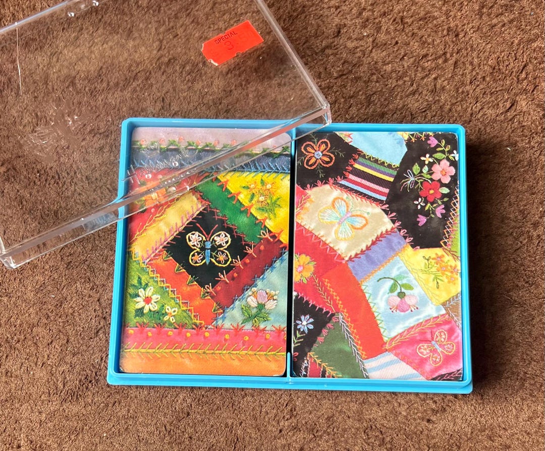 Vintage Colorful Playing Cards - HALLMARK - Patchwork - Not Opened - Etsy