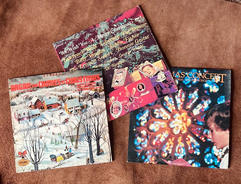 Christmas Vinyl Records - Vintage Collection of 3 - Etsy