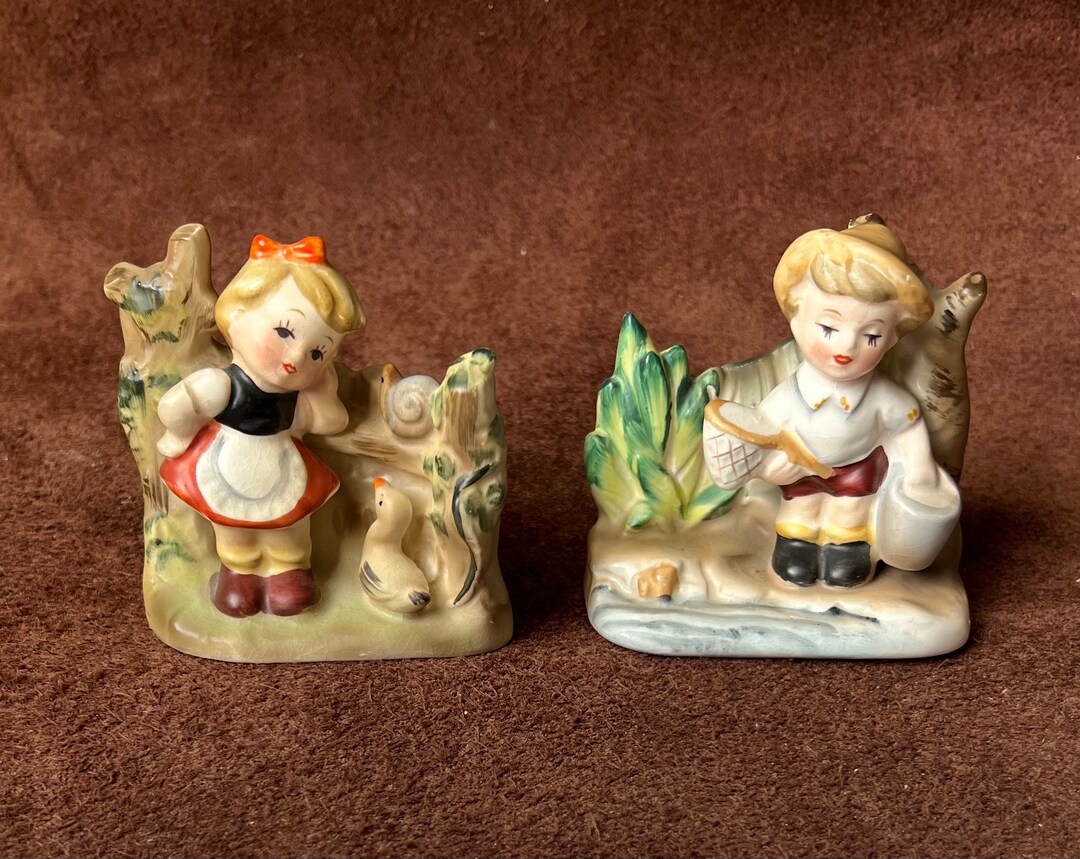 Vintage Pair Napco Hummel-like Figurines - Etsy