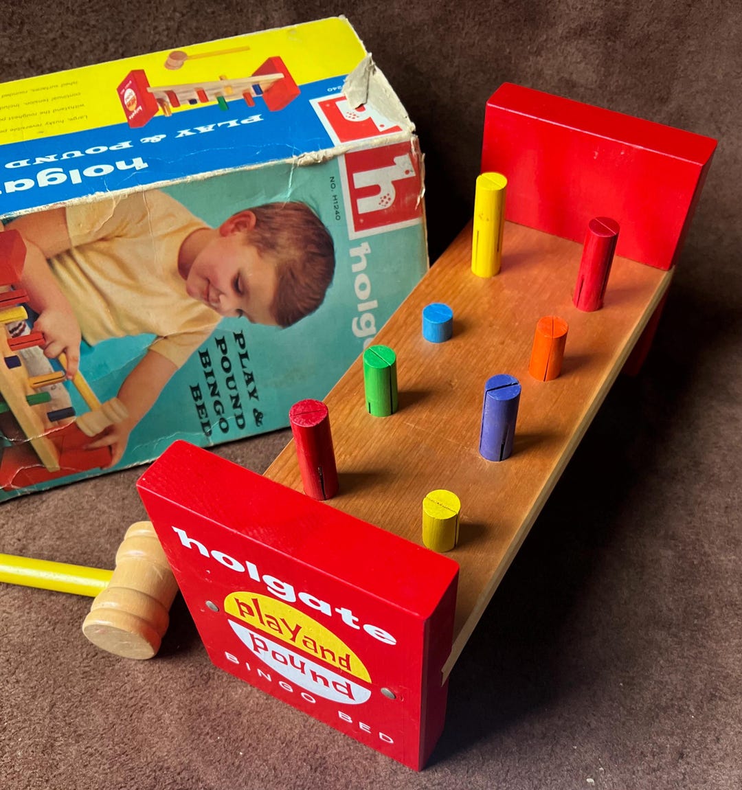 Play and Pound BINGO BED - Childs Wood Toy - Etsy