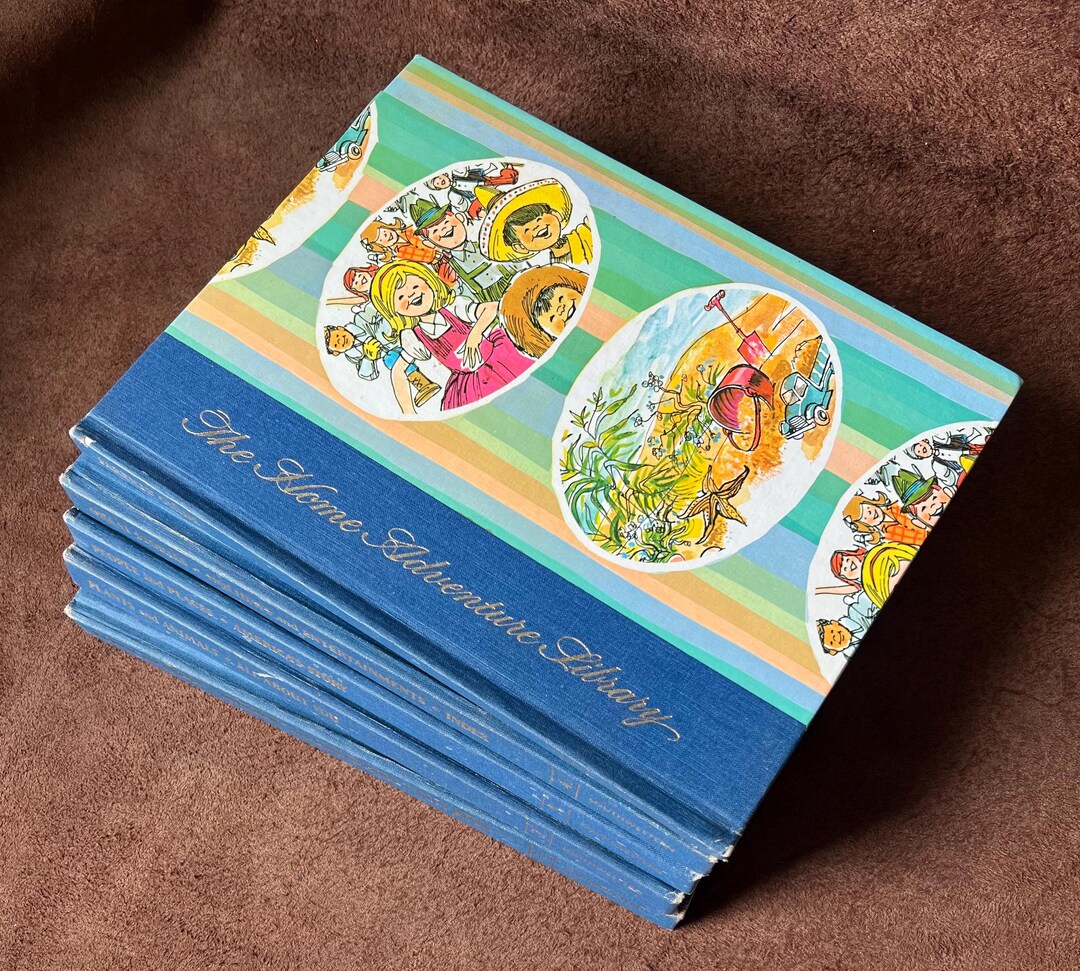 Vintage 1970s the Home Adventure Library - Kids Learning Book Set - Etsy
