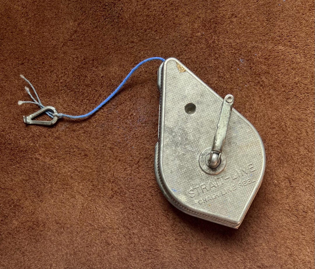 Vintage Metal Construction Chalk Line STRAIT-LINE - Etsy