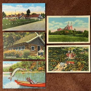 Vintage Wisconsin Postcards Collection - Etsy