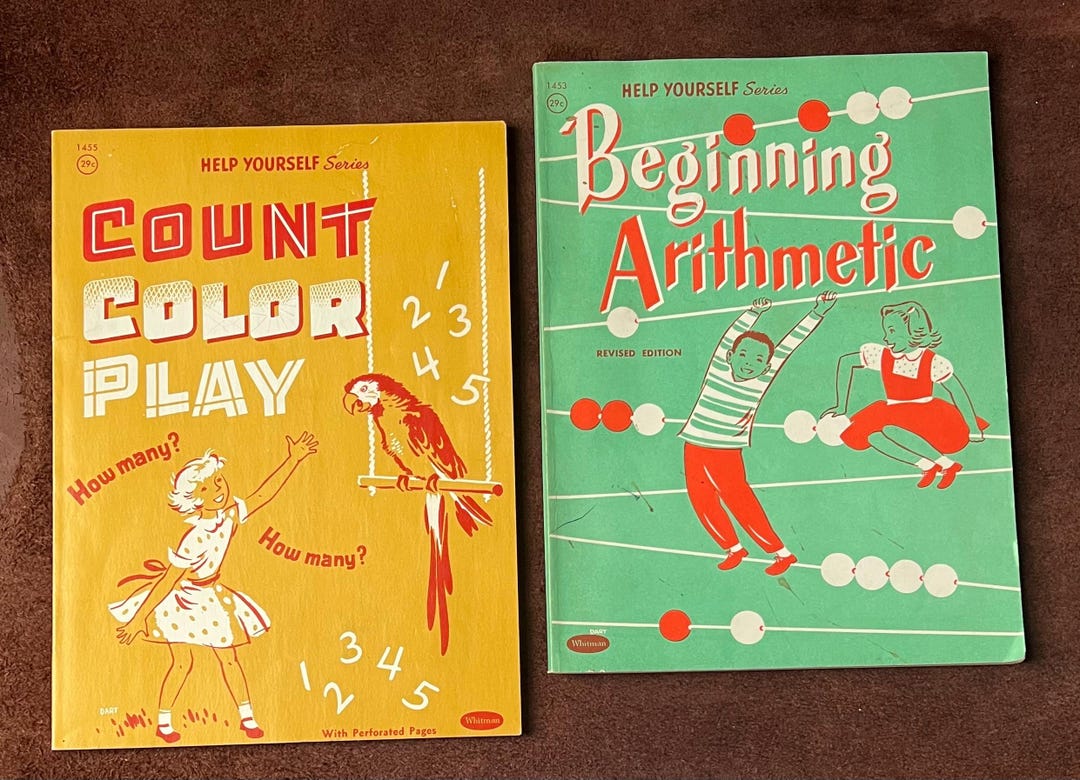 Vintage 1950s Childrens Arithmetic Math Workbook - Etsy