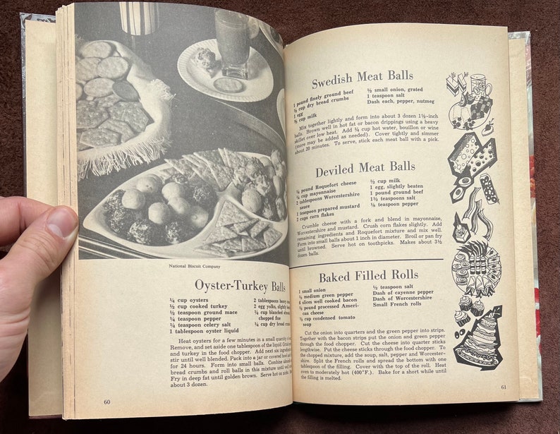 1960s Better Cooking Library SANDWICH and PARTY SNACK Cook - Etsy