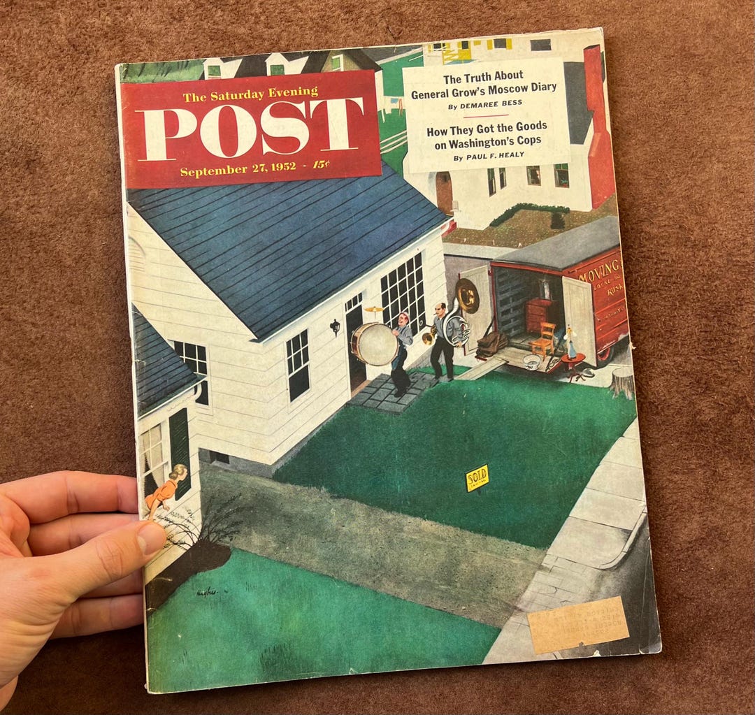 Vintage 1950s POST Magazine - September 1952 - Etsy