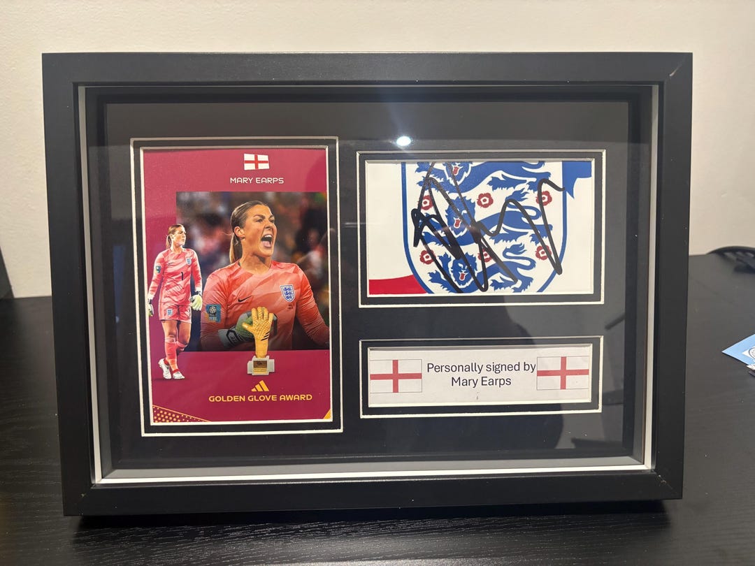 Mary Earps Hand Signed England A4 Photo Montage Framed - Etsy