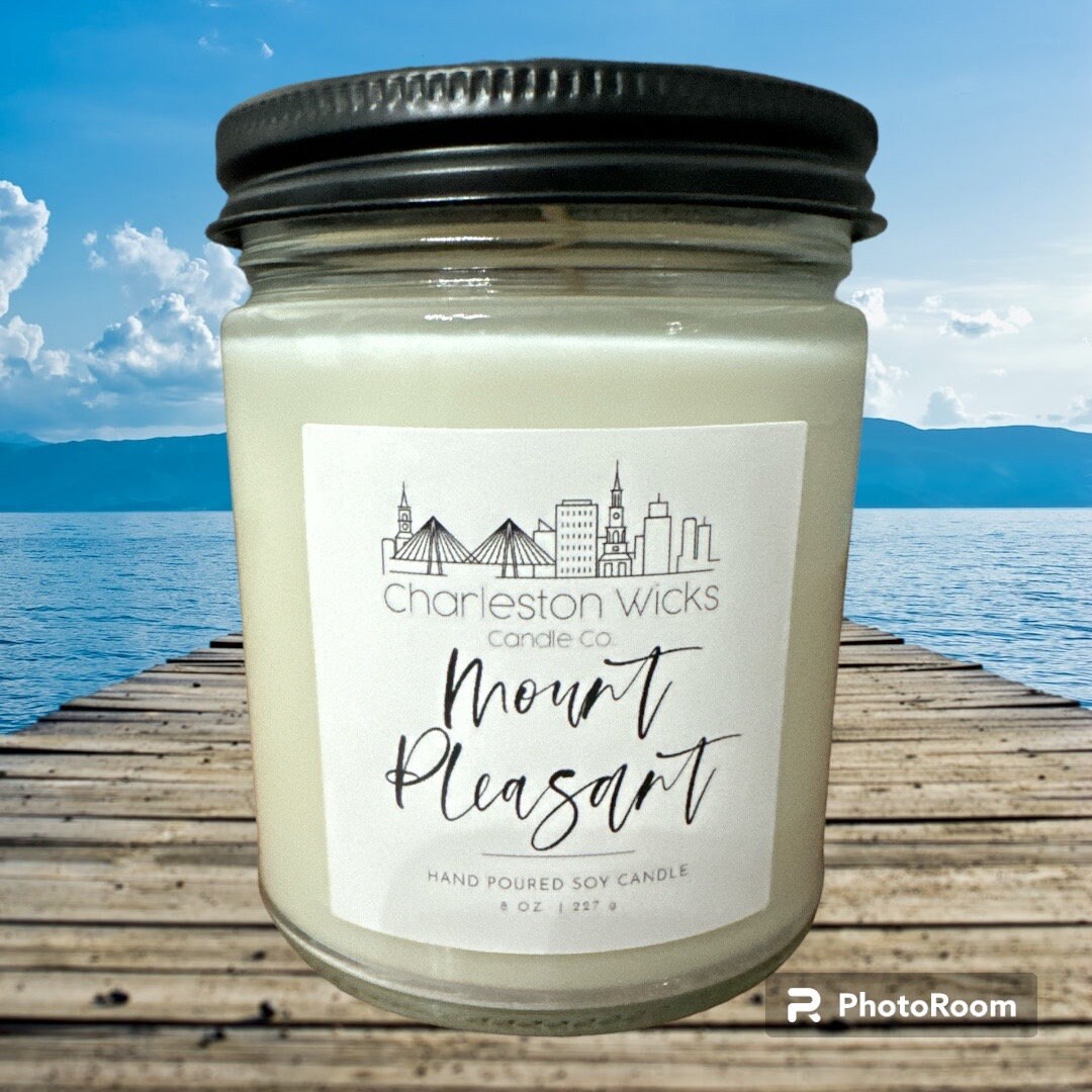 Mount Pleasant ~ 8 Oz. Handpoured All Natural Soy Candle ~ Charleston ...