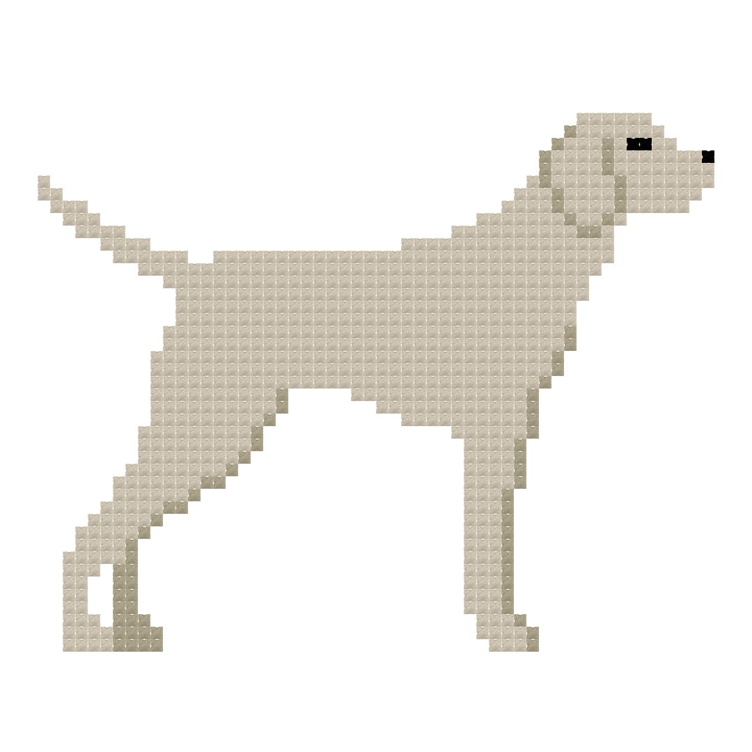 DIY Needlepoint Weinheimer Dog Pattern | Digital Chart for Painting ...