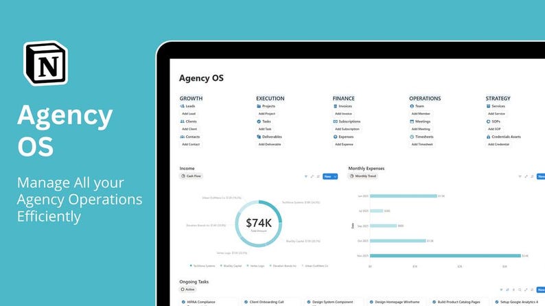 Notion Agency Operating System – CRM, Client Portal & Project ...