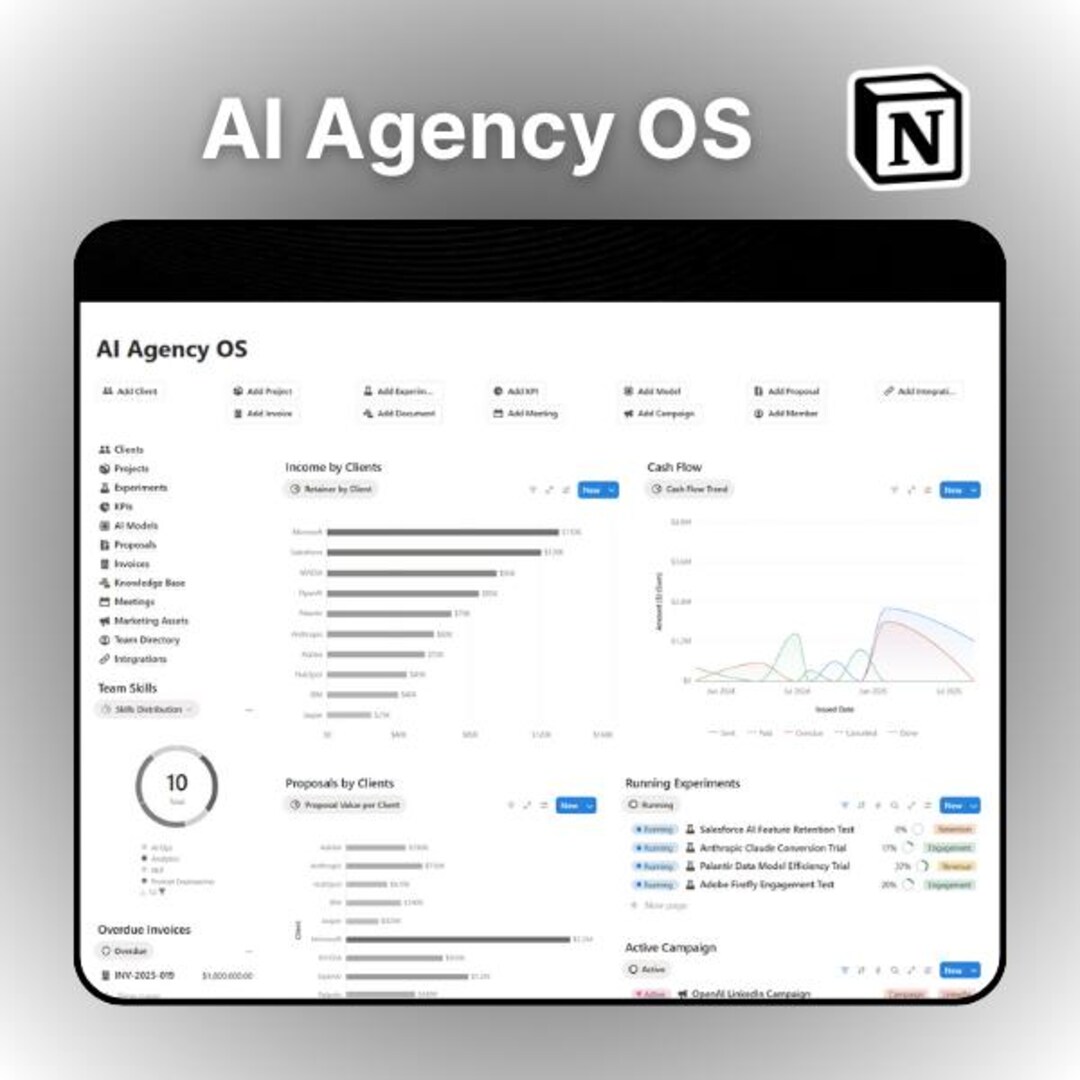 Notion AI Agency Operating System - Etsy
