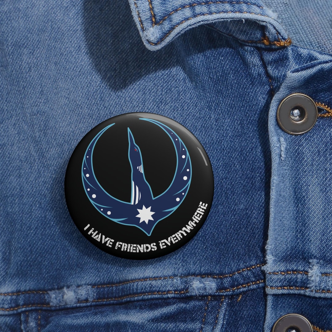 Minnesota Rebel Loon - I Have Friends Everywhere - Pin Button - Etsy