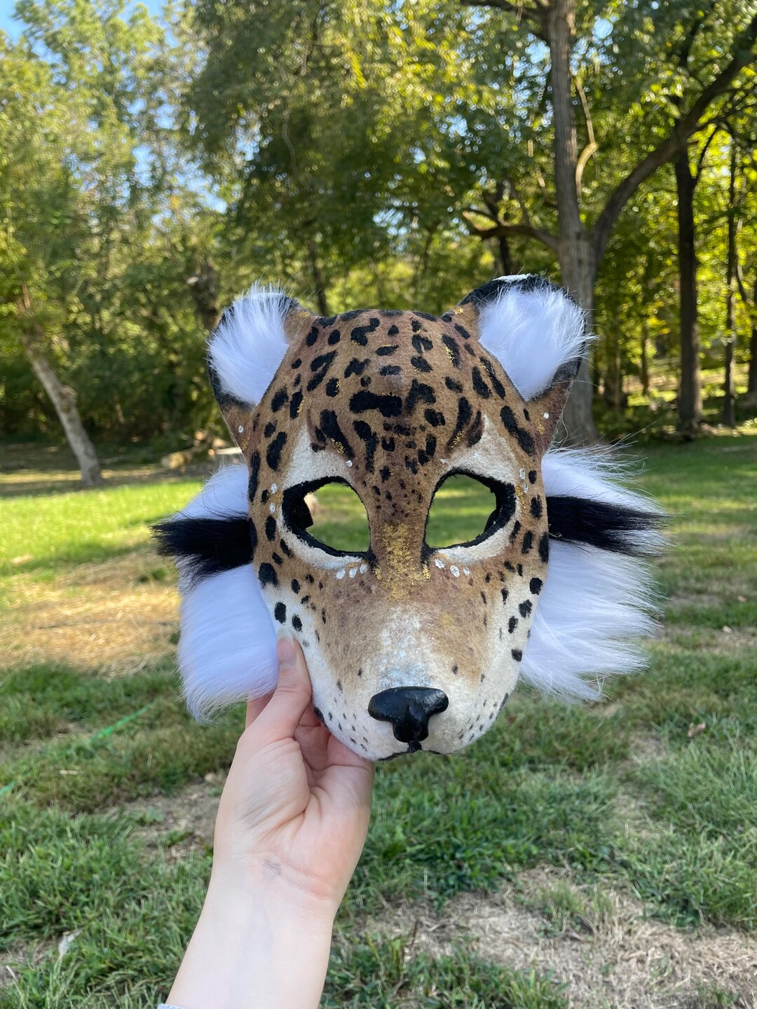 Jaguar Leopard Spotted Cat Mask - Etsy