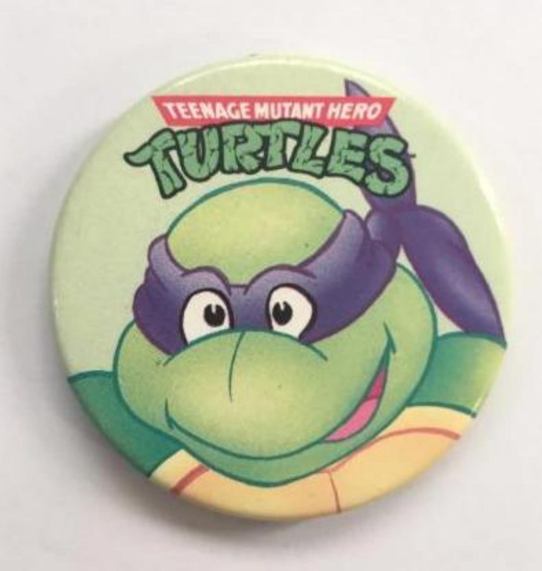 Vintage Pin Badge Ninja Turtle DONATELLO-TMNT Large Size Lapel Pin 1990 ...
