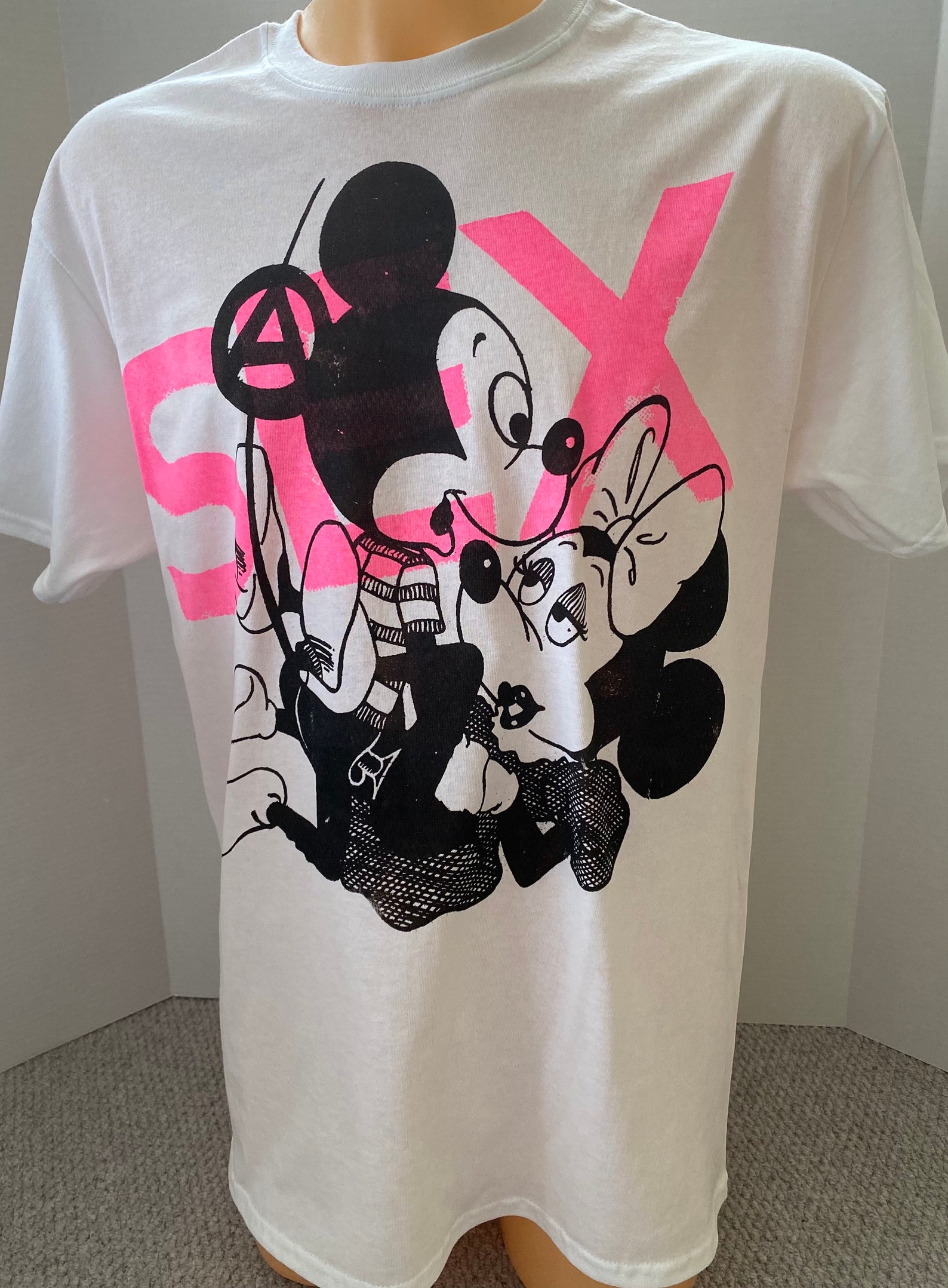 Punk Mickey Minnie Mouse Sex Tshirt Seditionaries Cartoon Etsy