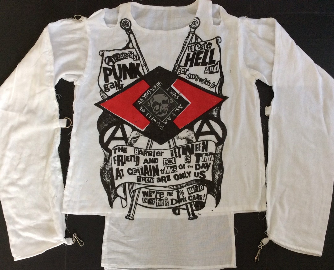 Anarchist Punk Gang Create Hell Bondage Shirt Punk Straight Jacket ...