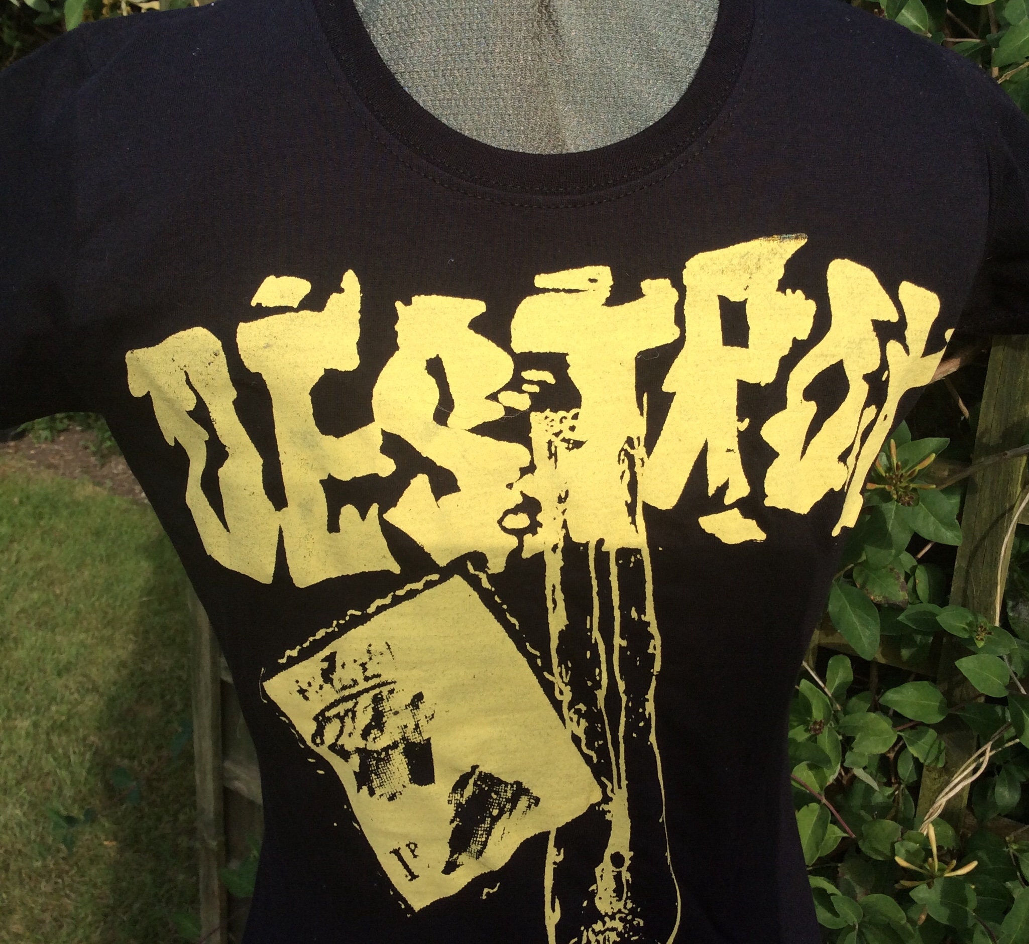 DESTROY Punk Tshirt Sex Pistols Anarchy London Black | Etsy