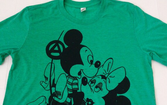 Punk Mickey Minnie Mouse Sex Tshirt Seditionaries Cartoon Etsy