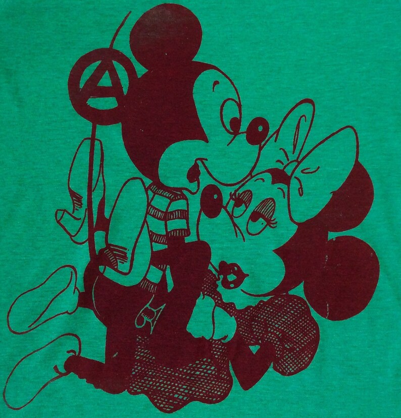 Punk Mickey Minnie Mouse Sex Tshirt Seditionaries Cartoon Etsy