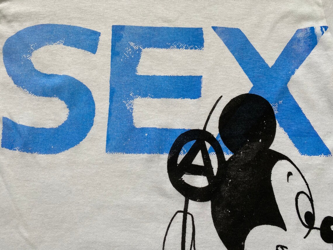 Punk Mickey Minnie Mouse Sex Tshirt Seditionaries Cartoon Etsy