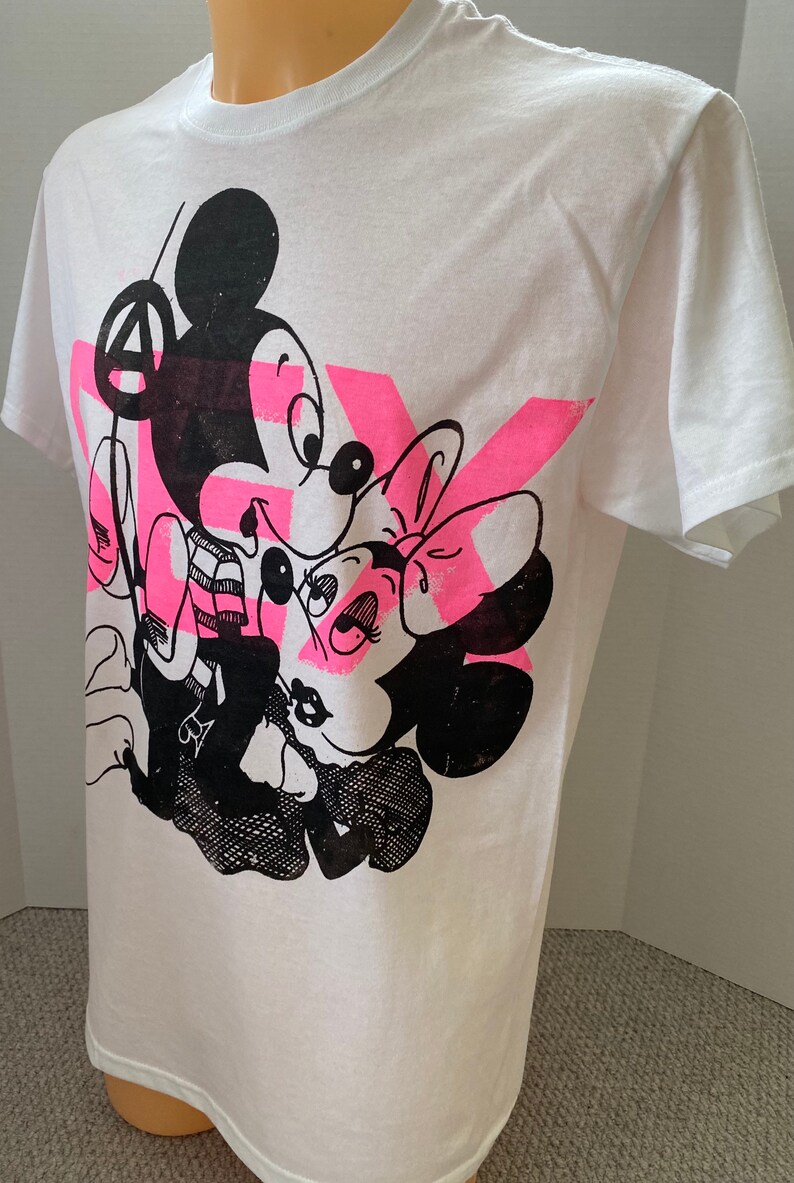 Punk Mickey Minnie Mouse Sex Tshirt Seditionaries Cartoon Etsy