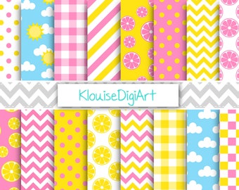 Pink Lemonade Paper Set - Etsy