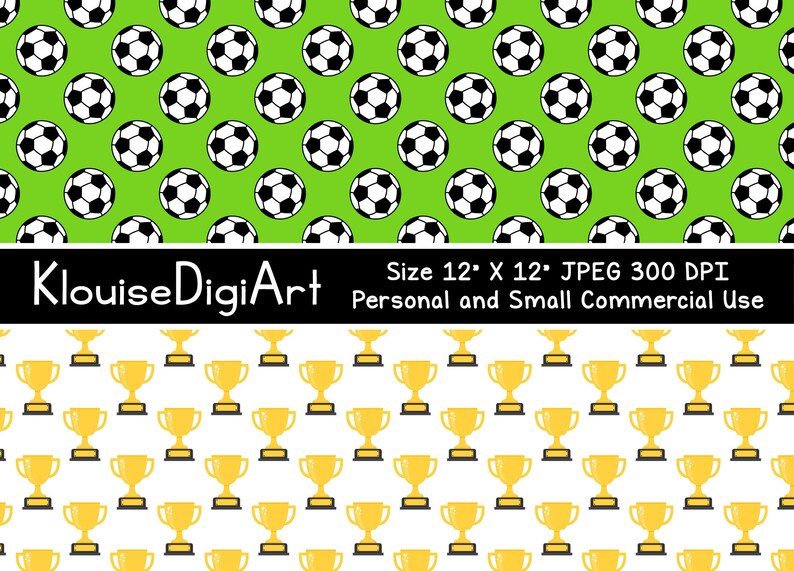 Soccer Football Sport Digital Papers Patterns in Red Green - Etsy