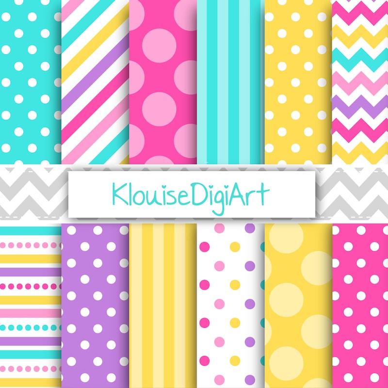 Polka Dots Stripes - Etsy