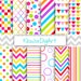 Seamless Elephant Yellow and Gray Digital Printable Papers With ...