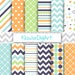 Seamless Black and White Digital Printable Papers With Polka Dots ...