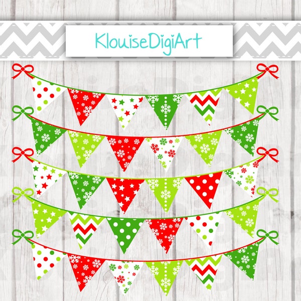 Christmas Bunting - Etsy