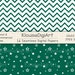 Seamless Emerald Green and White Digital Printable Papers With Polka ...