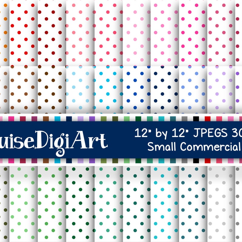 Scrapbook Polka Dots - Etsy