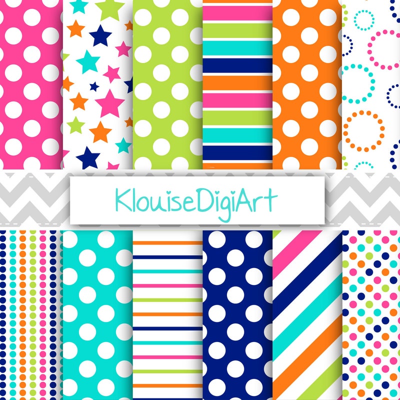 Pink Navy Chevron - Etsy