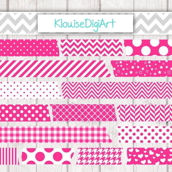 Hot Pink Washi Tape - Etsy