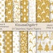 Polka Dot Chevrons and Stripes Digital Papers in Brown - Etsy UK