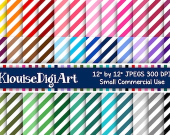 Diagonal Stripe Digital Paper Pack: diagonal - Etsy