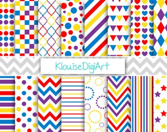 Seamless Baby Blue and White Digital Printable Papers With - Etsy