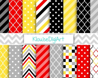 Gray Yellow Black | Etsy