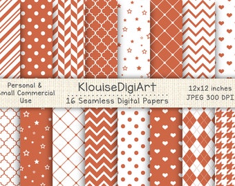 Seamless Dusty Blue and White Digital Printable Papers With Polka Dots ...