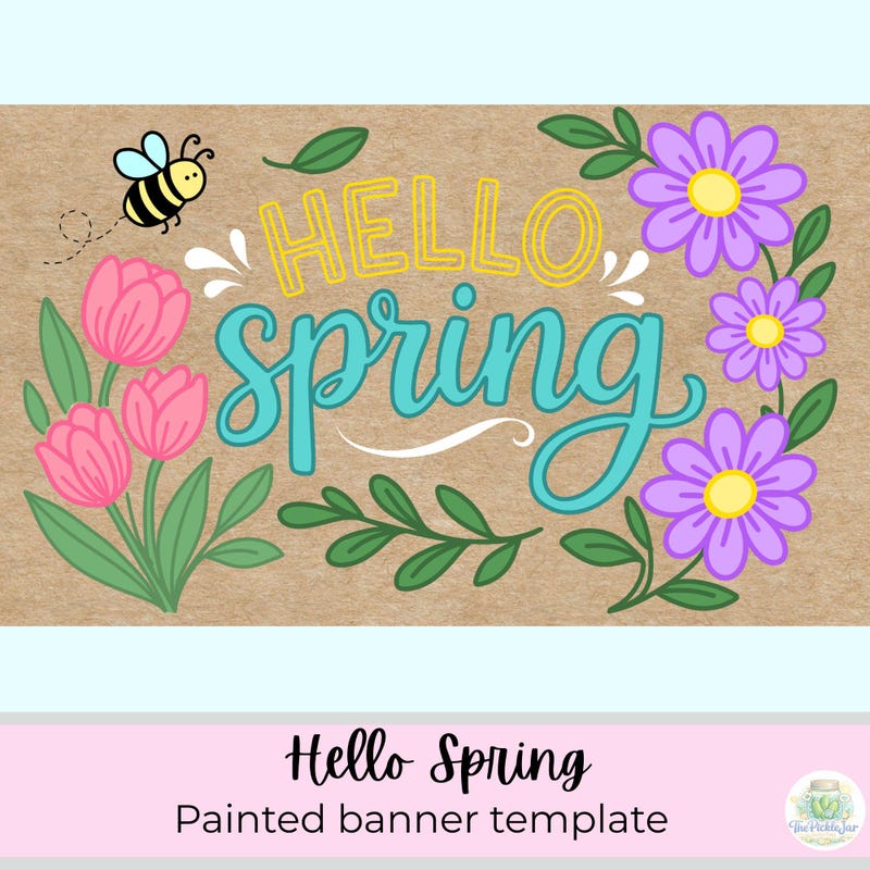 Spring Banner - Etsy