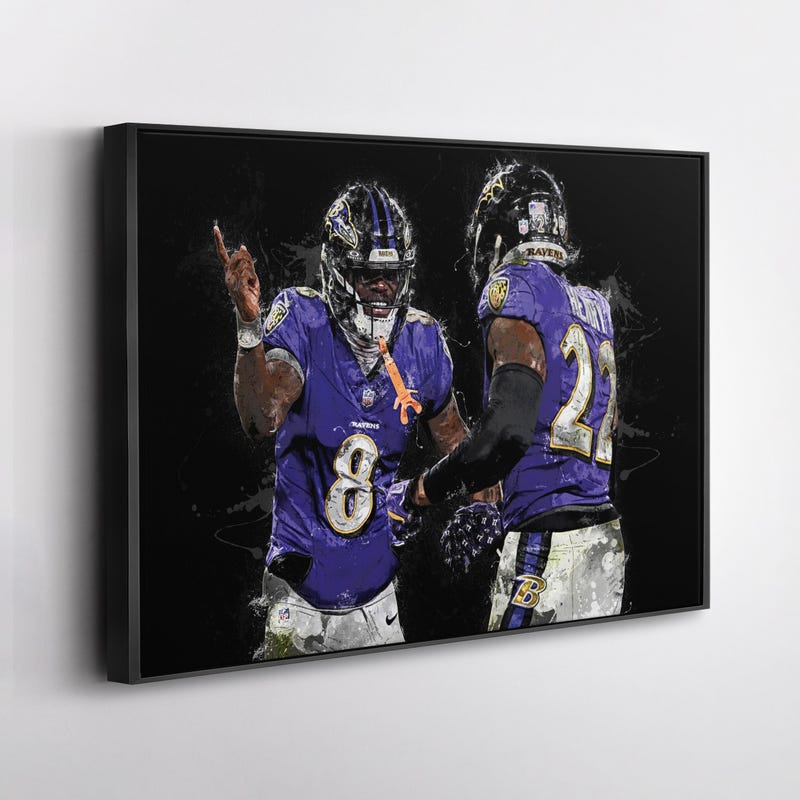 Framed Lamar Jackson - Etsy