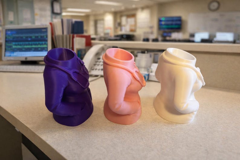 Pink Nurse Scrubs Pen Holder | Medical Office Desk Organizer - Etsy
