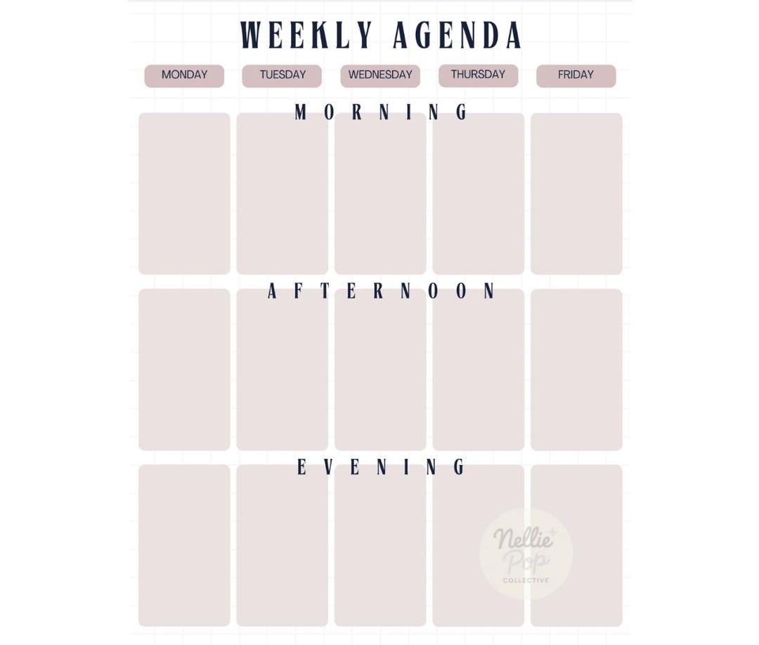 Printable Weekly Planner (8.5x11) - Etsy