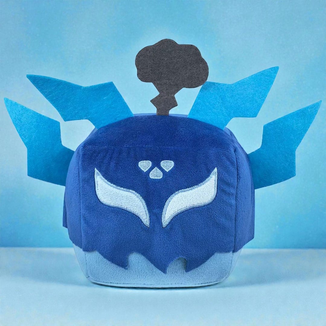 Blox Fruits Inspired Lightning Devil Fruit Plush Toy, Game Fruit Box ...