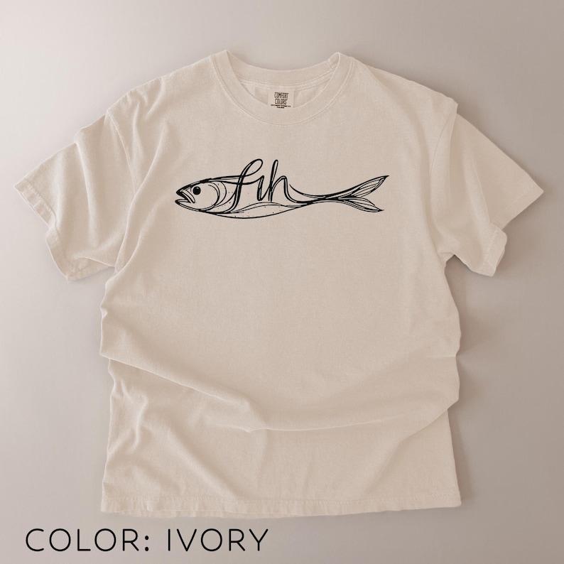 Funny Fih Fish Meme Shirt, Scribble Fish Line Art Graphic Tee, Funny ...