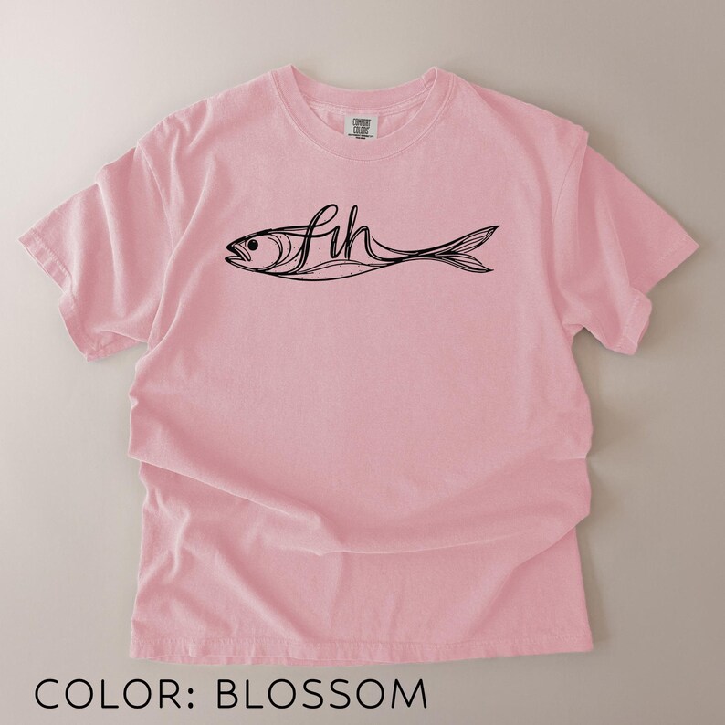 Funny Fih Fish Meme Shirt, Scribble Fish Line Art Graphic Tee, Funny ...